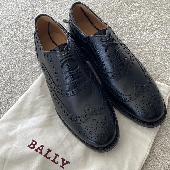 Bally | Shoes | Bally Black Leather Oxford Shoes | Poshmark